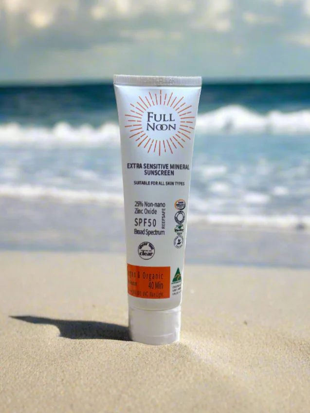 1 x 110g - Fullnoon SPF50 Mineral Sunscreen - Extra Sensitive - Clear ...